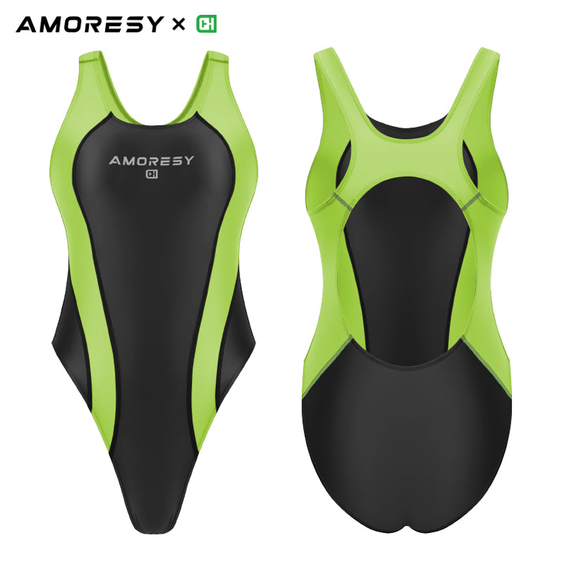 Domina Cosholic Super High-Leg Backless Swimsuit Leotard – AMORESY